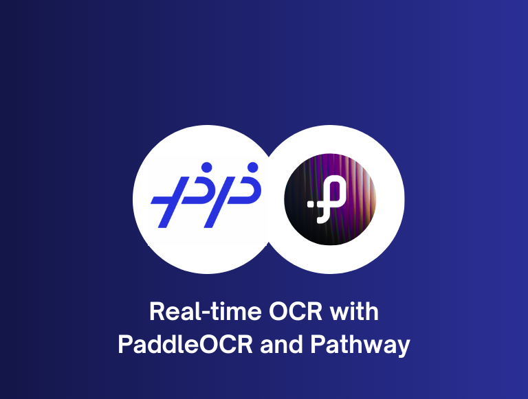 Real-Time OCR with PaddleOCR and Pathway