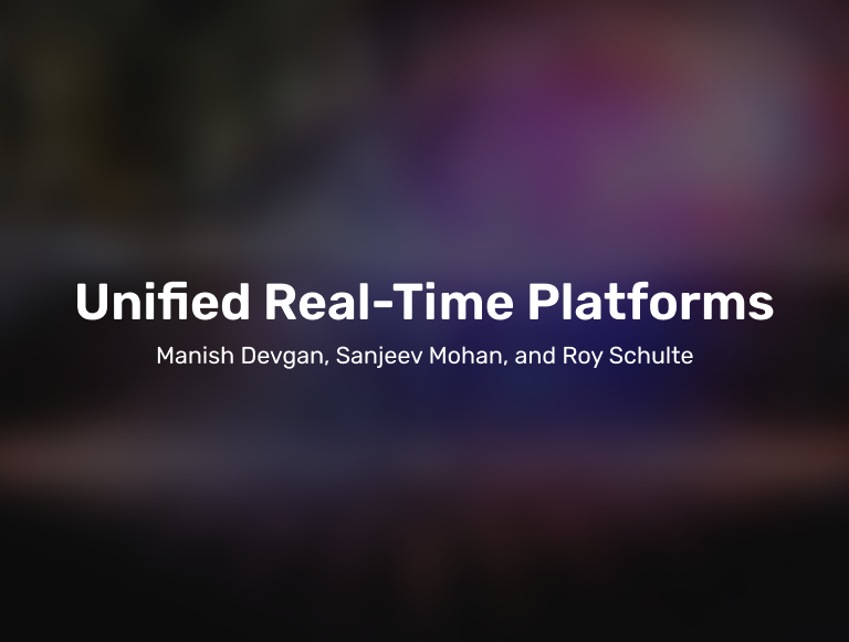 Pathway positioned in the Unified Real-Time Platforms category